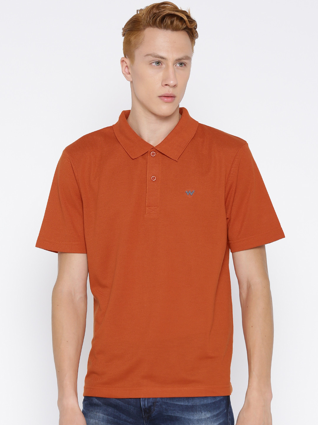 Buy Wildcraft Rust Brown Polo Ess Solid T Shirt - Tshirts for Men ...