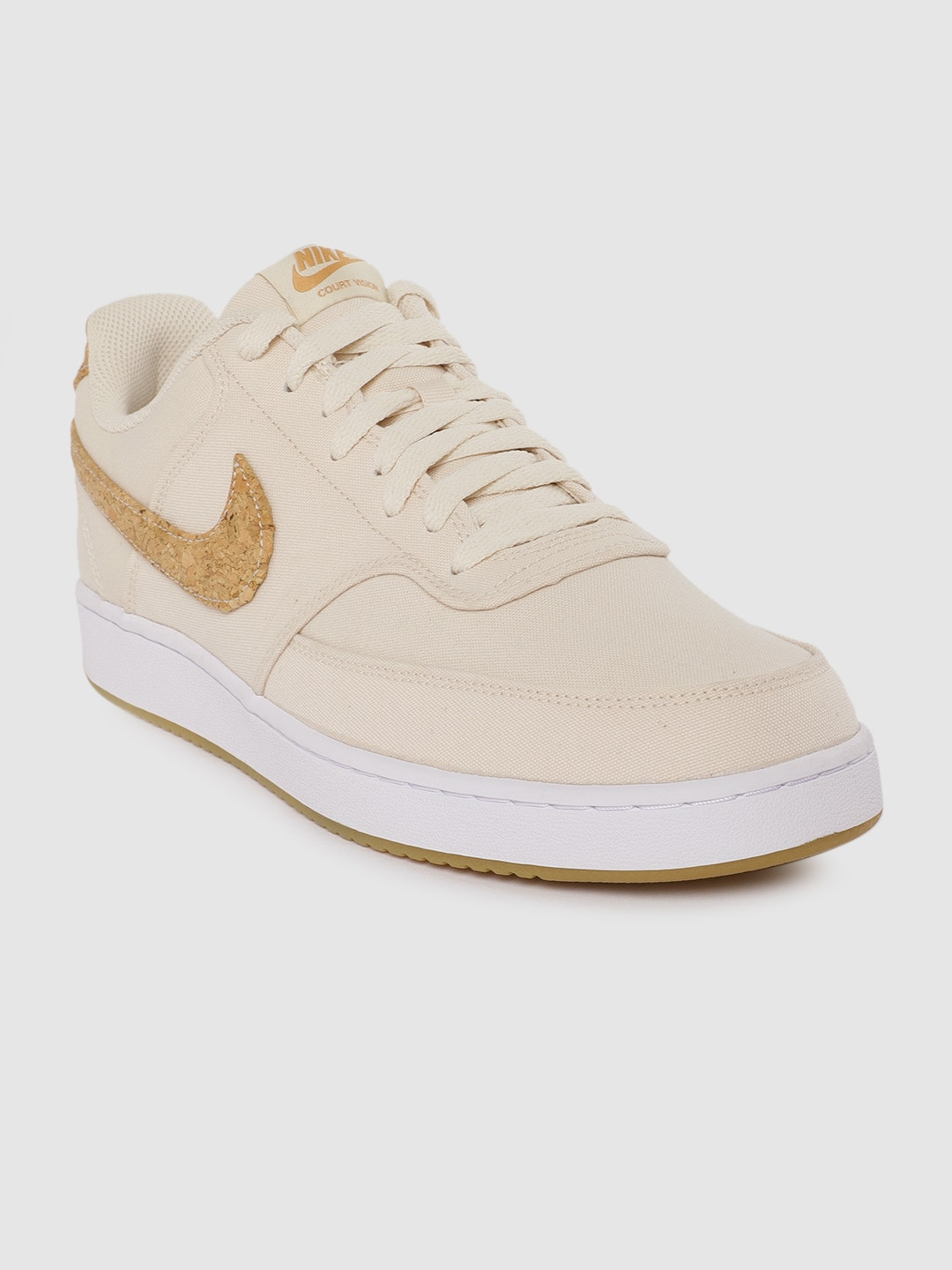 Buy Nike Men Beige COURT VISION LO Sneakers - Casual Shoes for Men ...