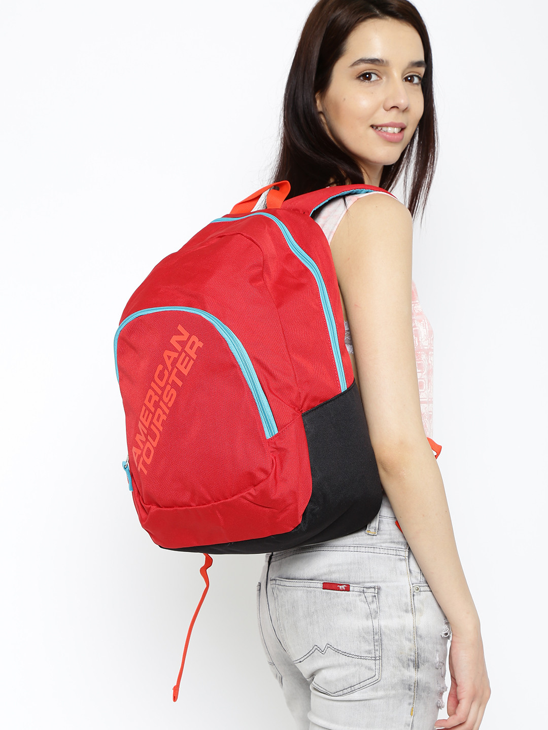Buy AMERICAN TOURISTER Unisex Red Jasper Backpack - Backpacks for ...