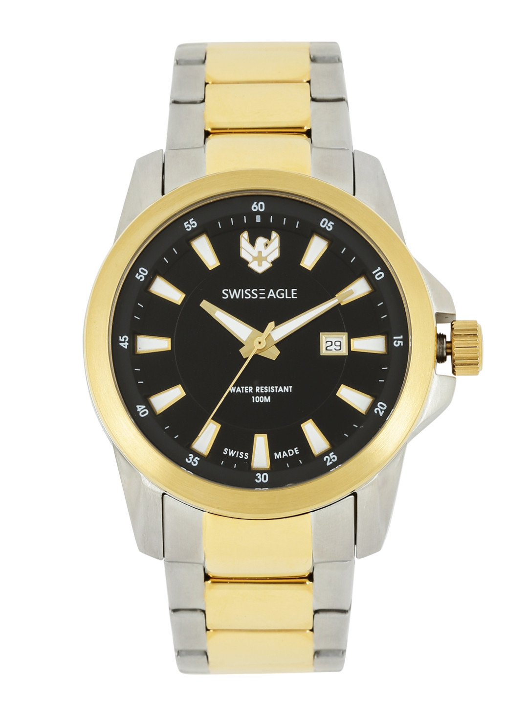 Buy Swiss Eagle Men Black Dial Watch SE 9056 44 - Watches for Men ...