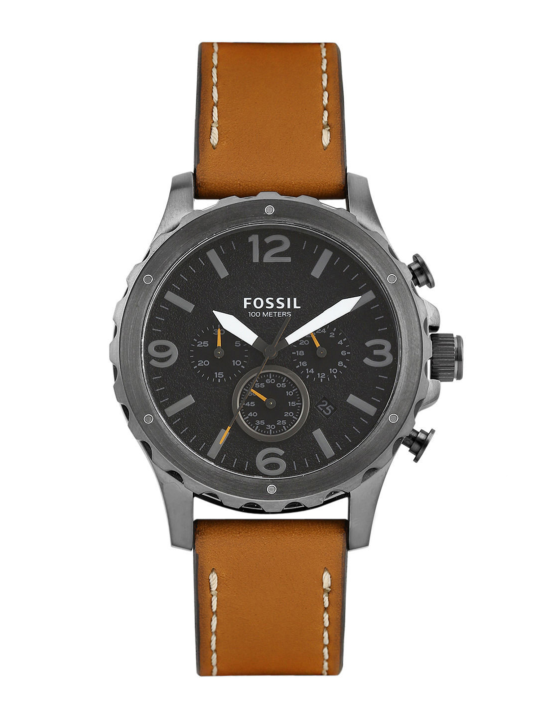 Buy Fossil Men Black Chronograph Dial Watch JR1467I - Watches for Men ...