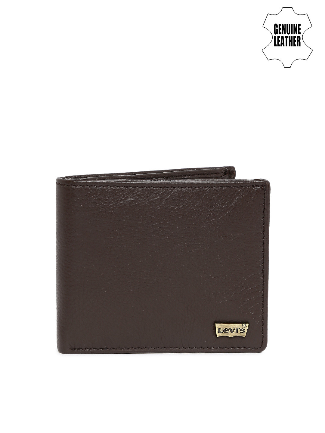 Buy Levi's Men Brown Genuine Leather Wallet - Wallets for Men 1381941 ...
