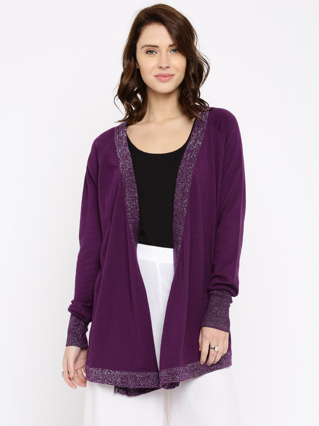 Buy Anouk Purple Shrug - Shrug for Women 1382050 | Myntra