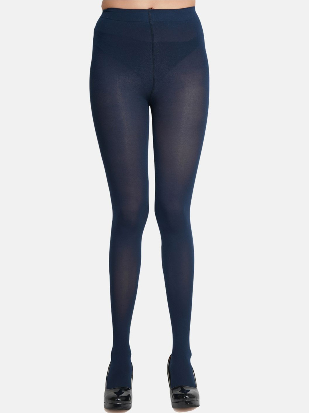 Buy N2S NEXT2SKIN Women Navy Blue Solid Stockings - Stockings for Women ...