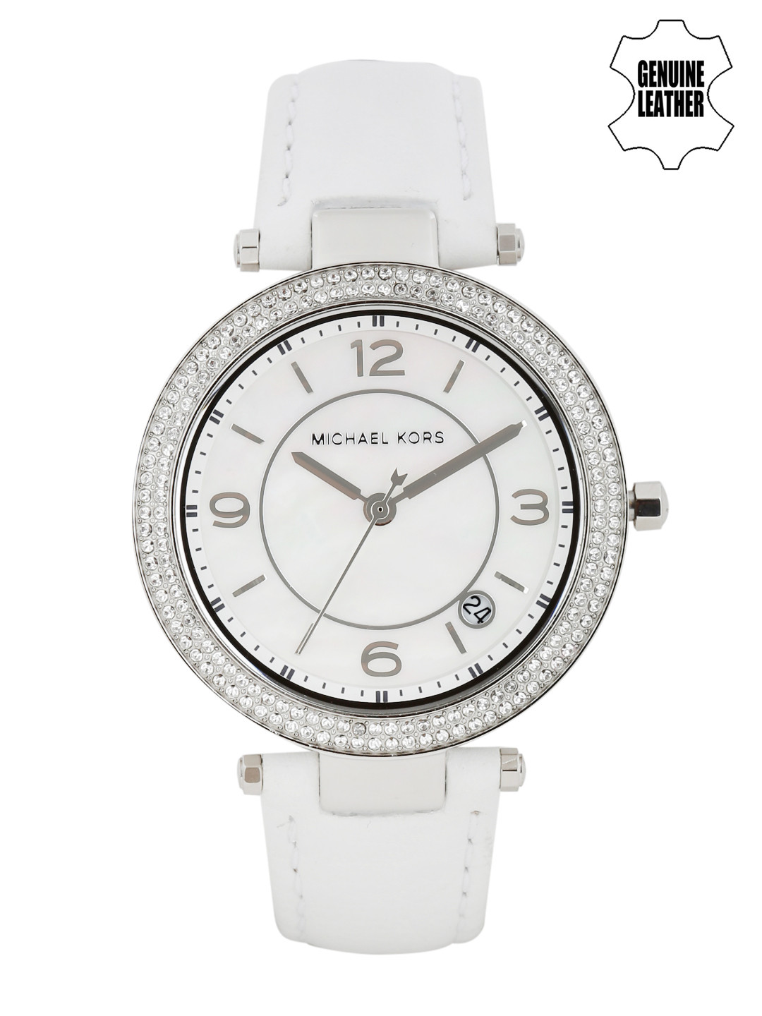 Buy Michael Kors Women Pearly White Dial Watch MK2541 - Watches for ...