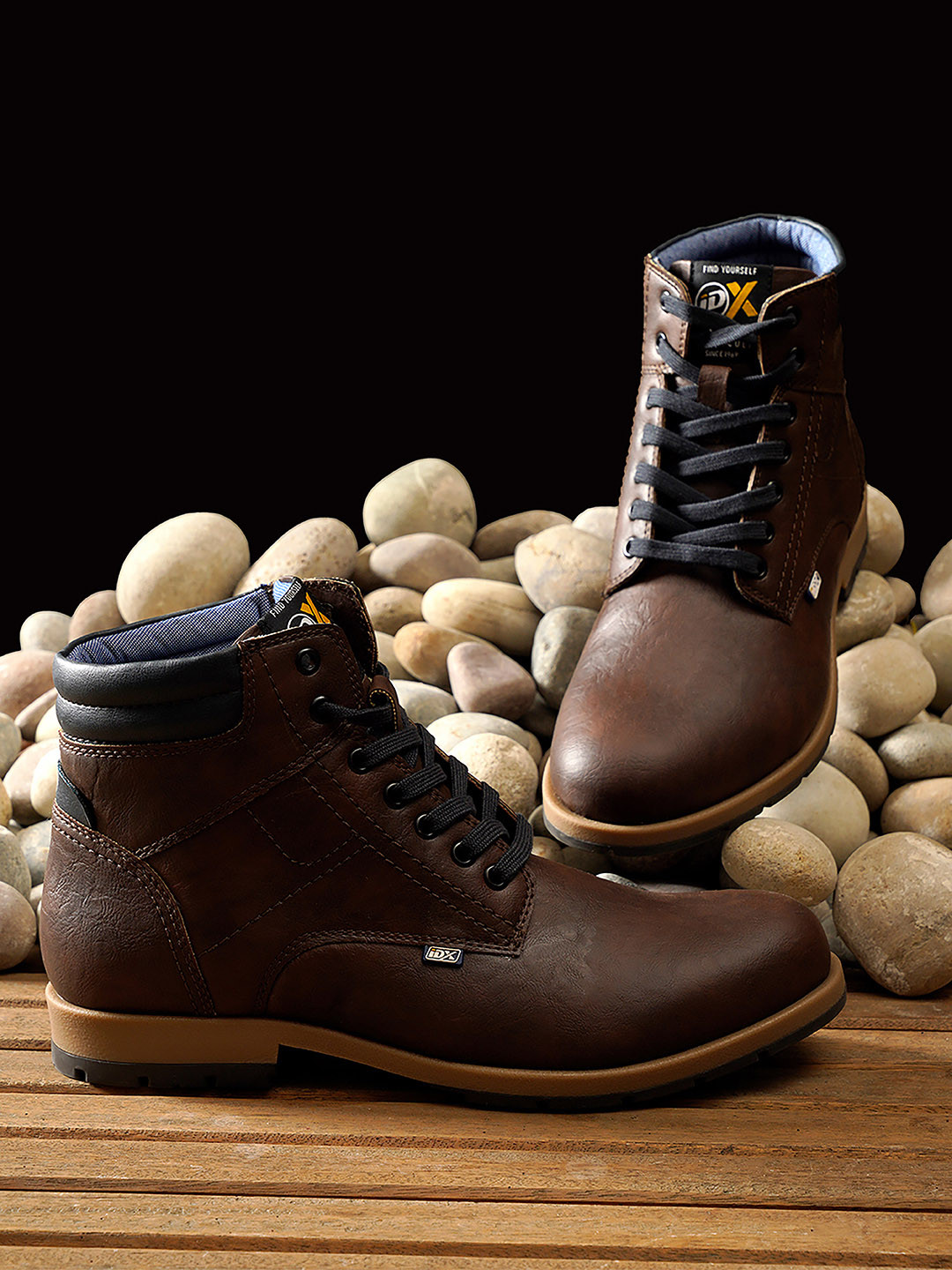 Buy ID Men Brown Casual Boot Shoes - Boots for Men 13865038 | Myntra