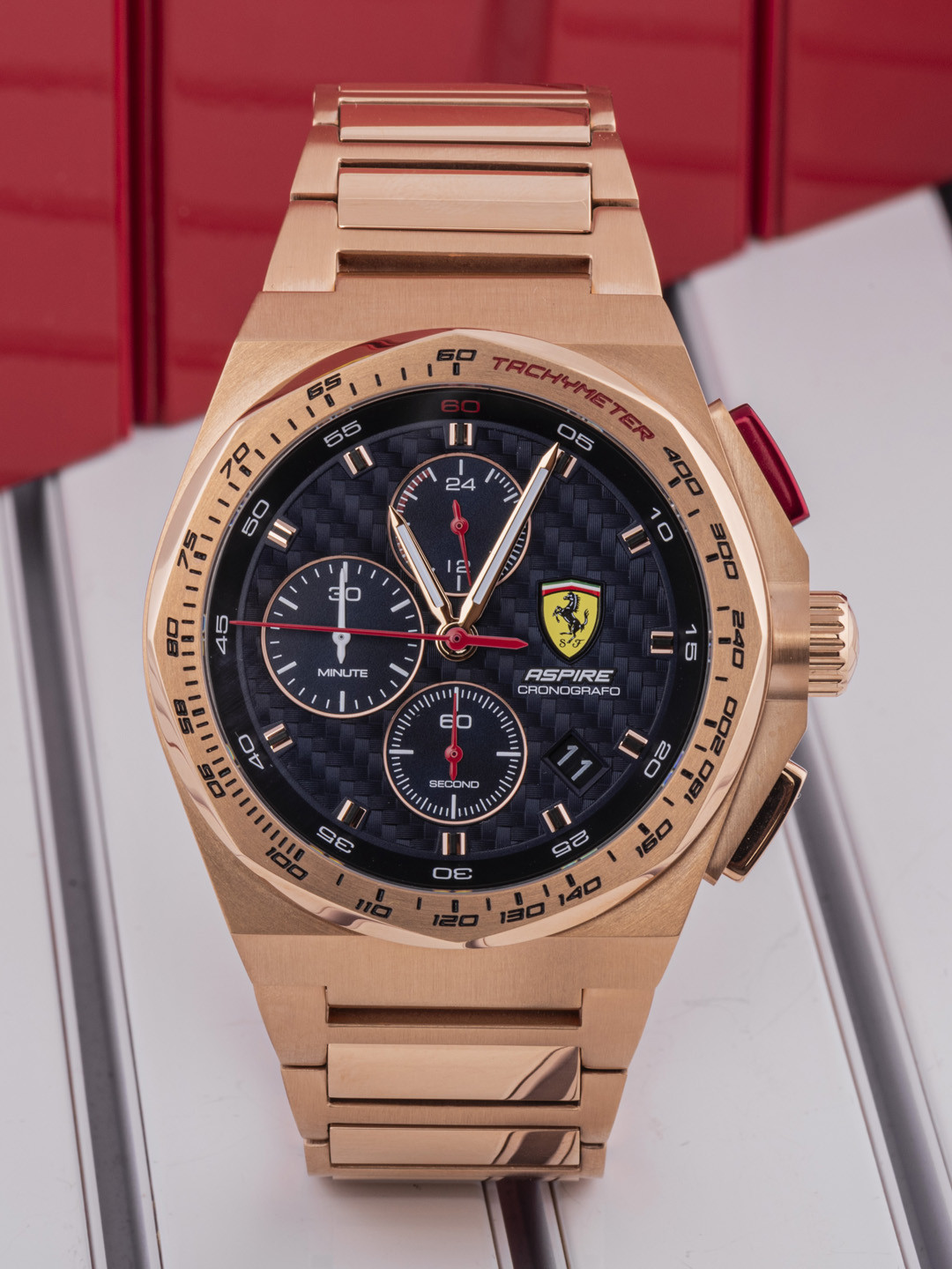 Buy SCUDERIA FERRARI Men Blue Aspire Chronograph Watch 0830833 ...