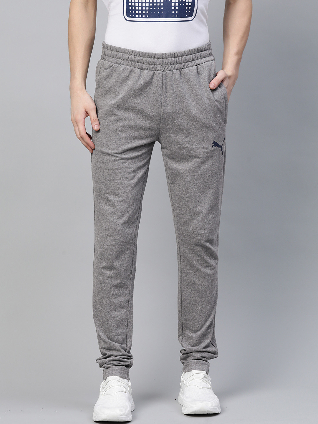 Buy Puma Men Grey Solid Mercedes Slim Fit Track Pants - Track Pants for ...