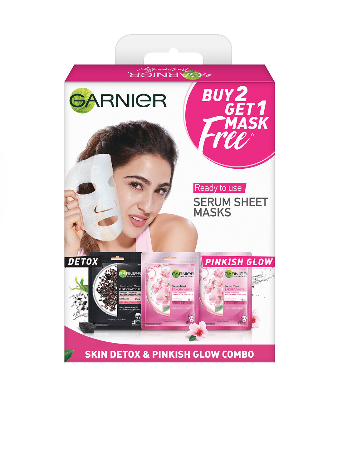 Buy Garnier Women Set Of 3 Serum Sheet Masks - Mask And Peel for Women ...