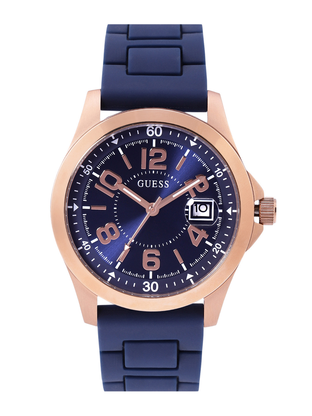 Buy GUESS Men Blue Dial & Blue Straps Analogue Watch GW0058G3 - Watches ...