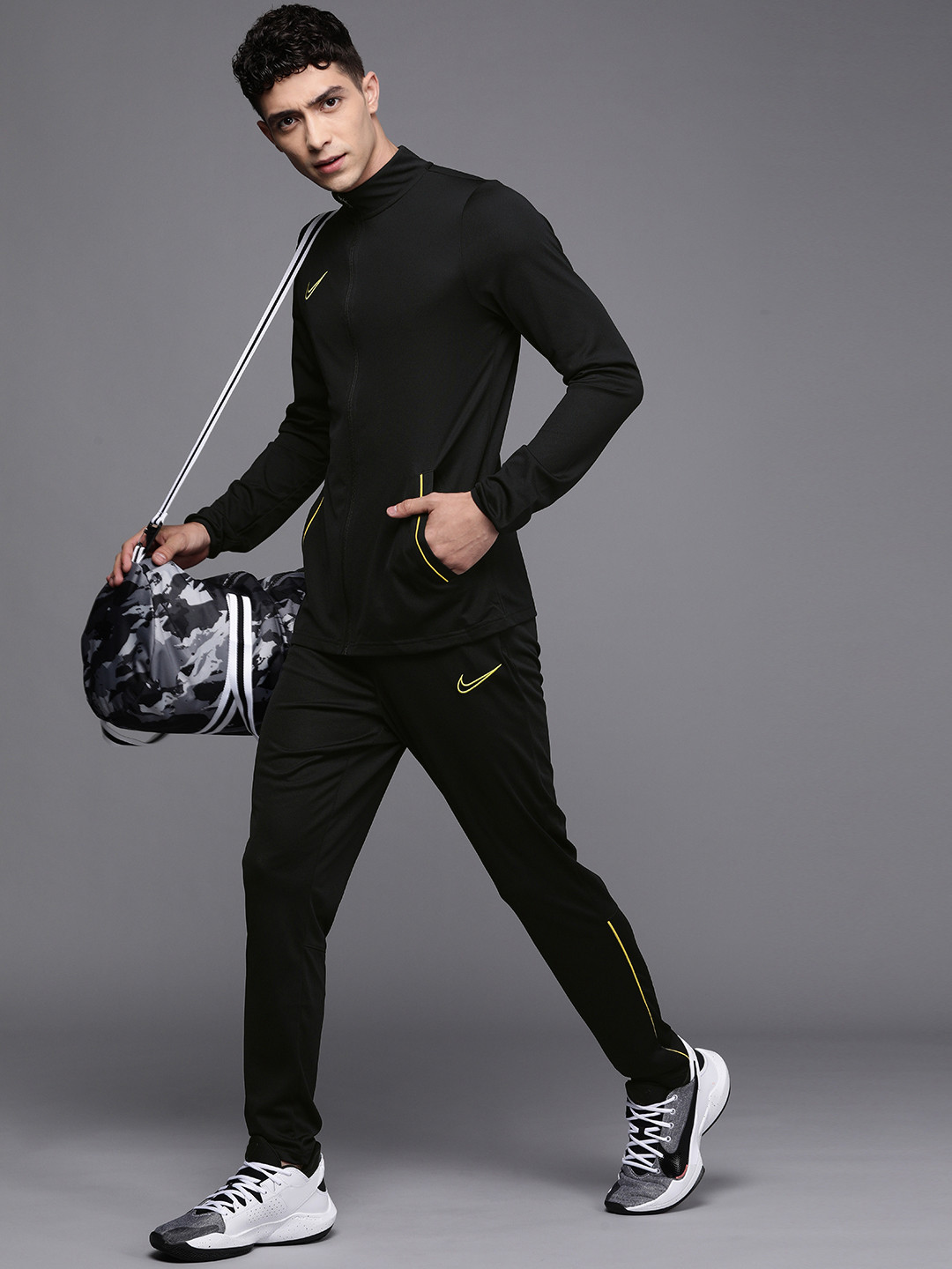 Buy Nike Men Black Solid NK DF ACD21 Track Suit - Tracksuits for Men ...