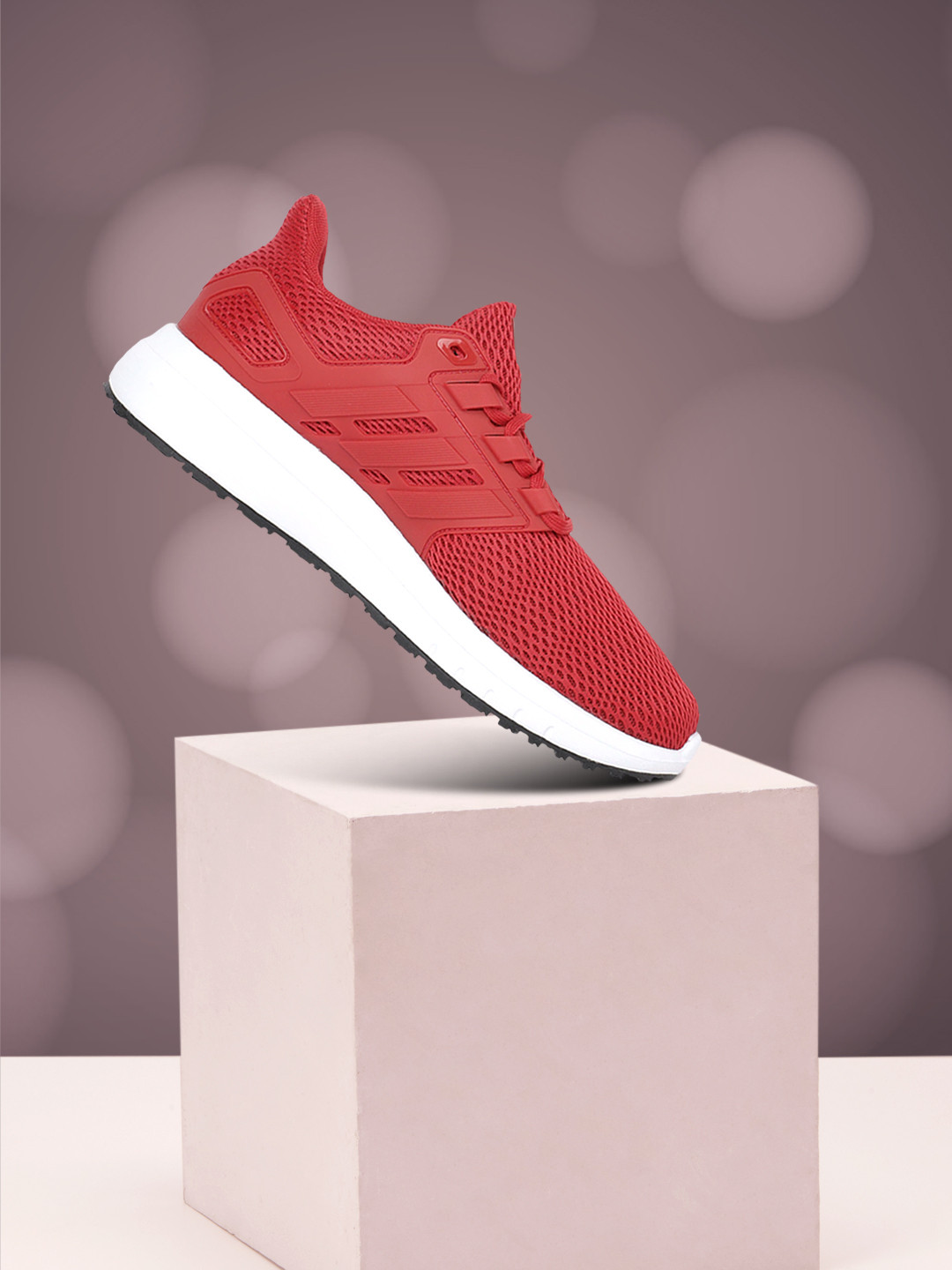 Buy ADIDAS Men Coral Red Ultimashow Woven Design Running Shoes - Sports ...