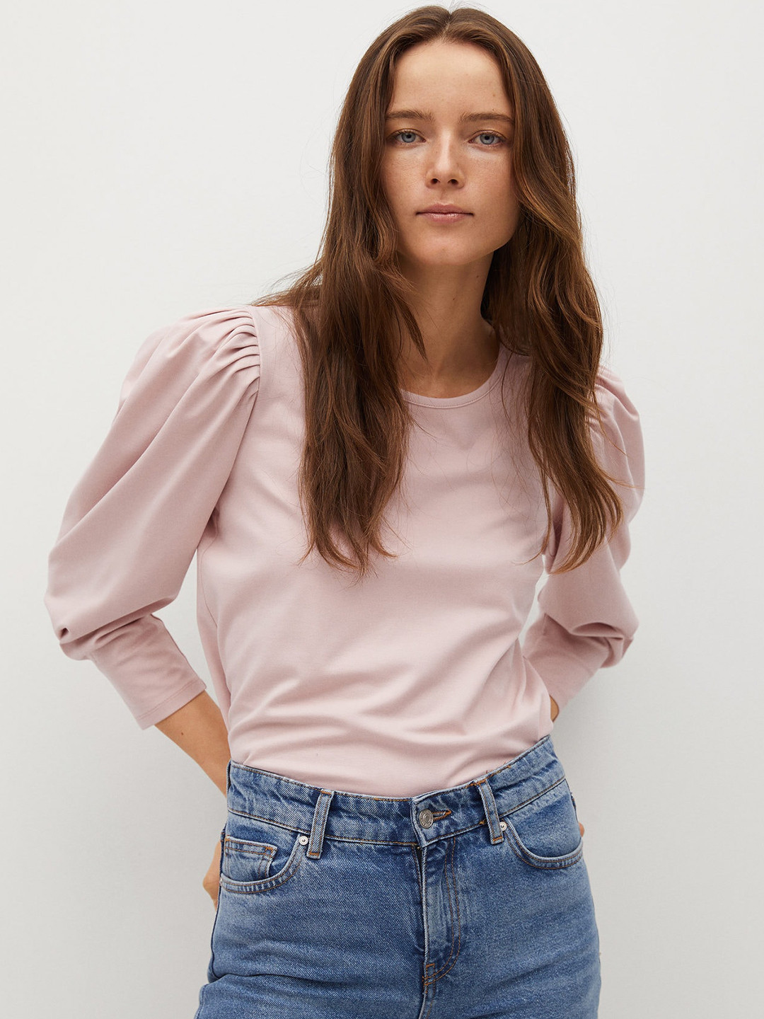 Buy MANGO Pink Solid Regular Top - Tops for Women 14010126 | Myntra