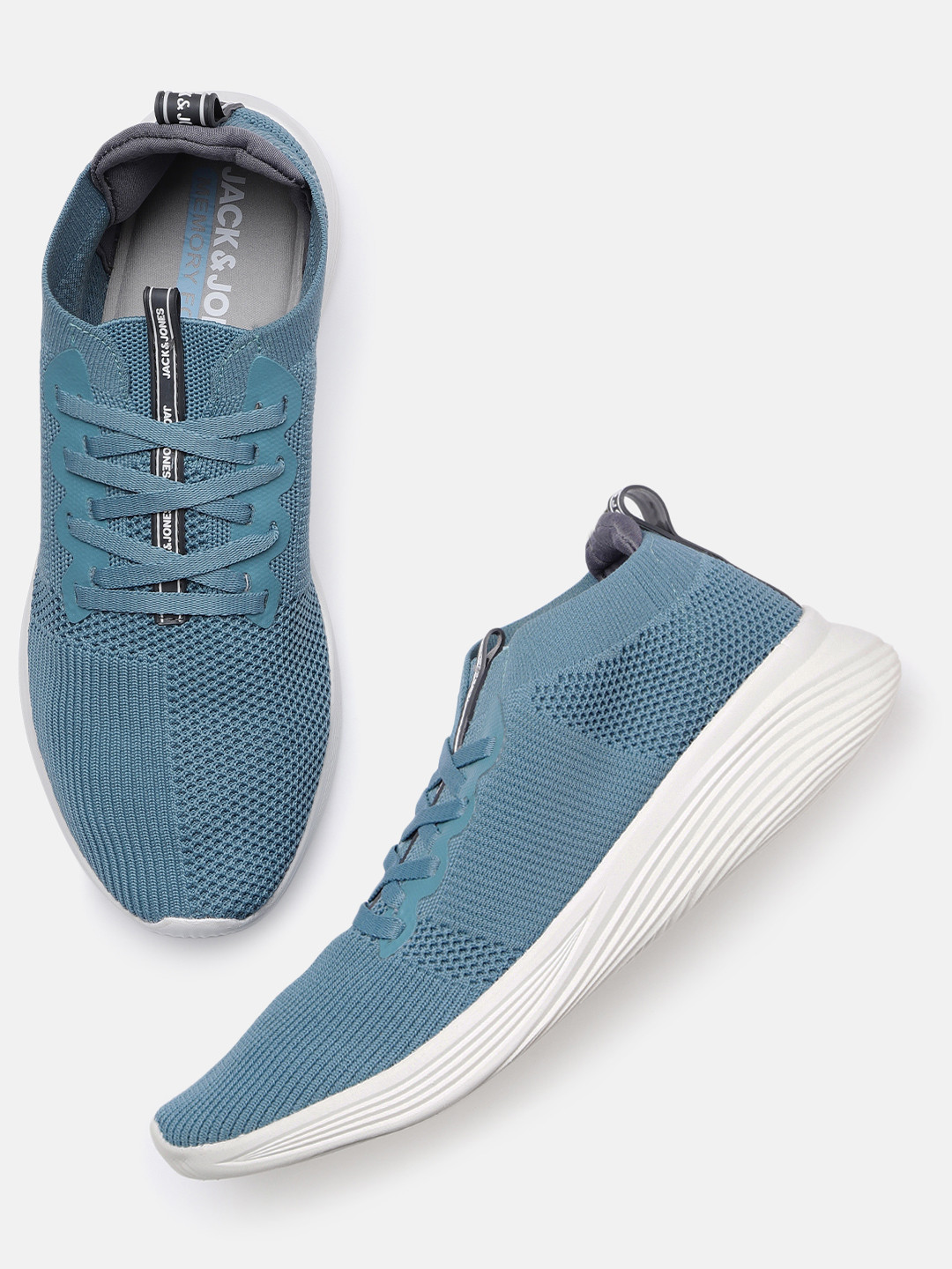Buy Jack & Jones Men Blue Solid Sneakers - Casual Shoes for Men ...