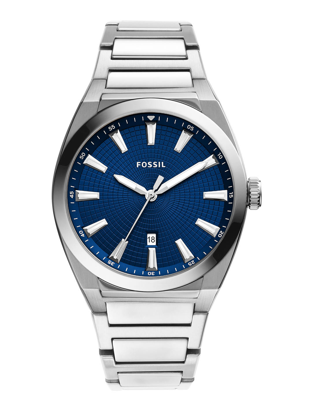 Buy Fossil Everett Men Navy Blue Analogue Watch FS5822 - Watches for ...