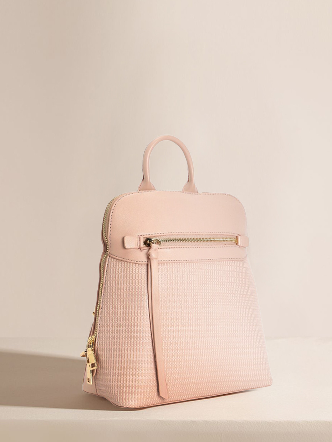 Buy FOREVER 21 Pink Textured Handheld Bag - Handbags for Women 14030078 ...