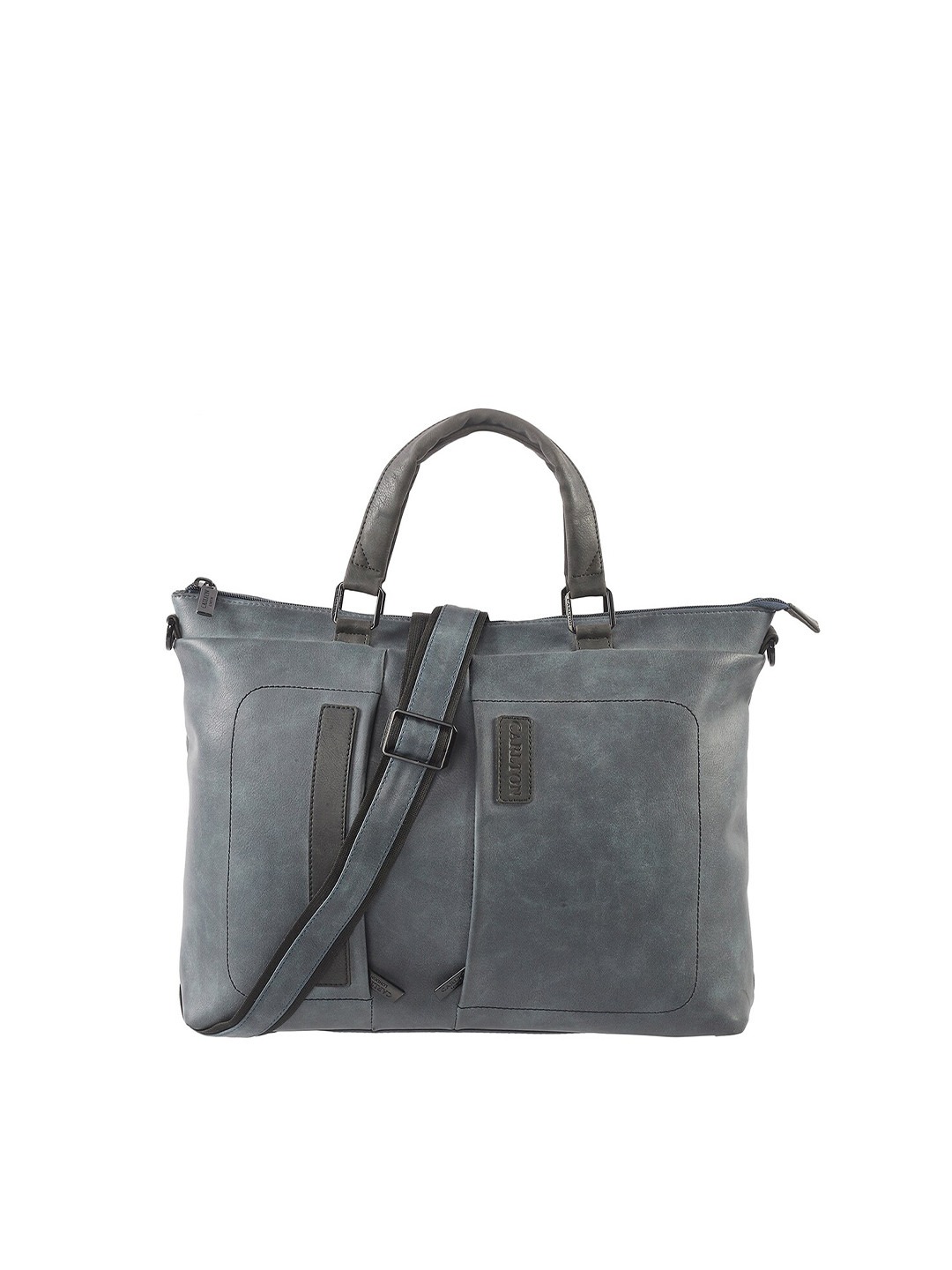 Buy Carlton London Unisex Grey Solid 13 Inch Laptop Bag - Laptop Bag ...