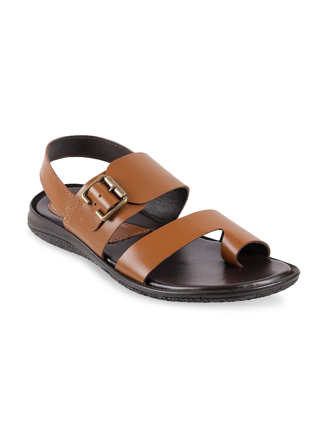 Buy Metro Men Tan Brown Comfort Sandals - Sandals for Men 14058290 | Myntra