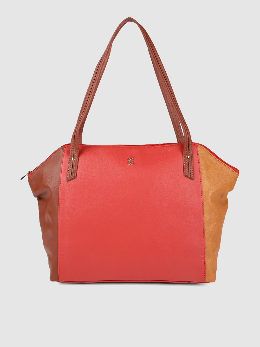 Buy Baggit Red & Brown Colourblocked Shoulder Bag - Handbags for Women ...