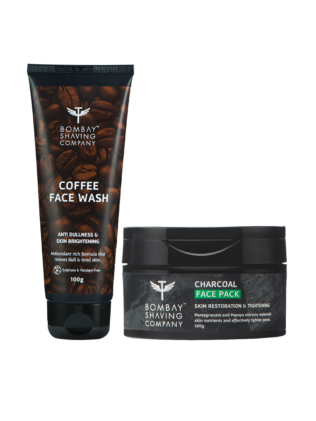 Buy Bombay Shaving Company Set Of Coffee Face Wash & Charcoal Face Pack ...