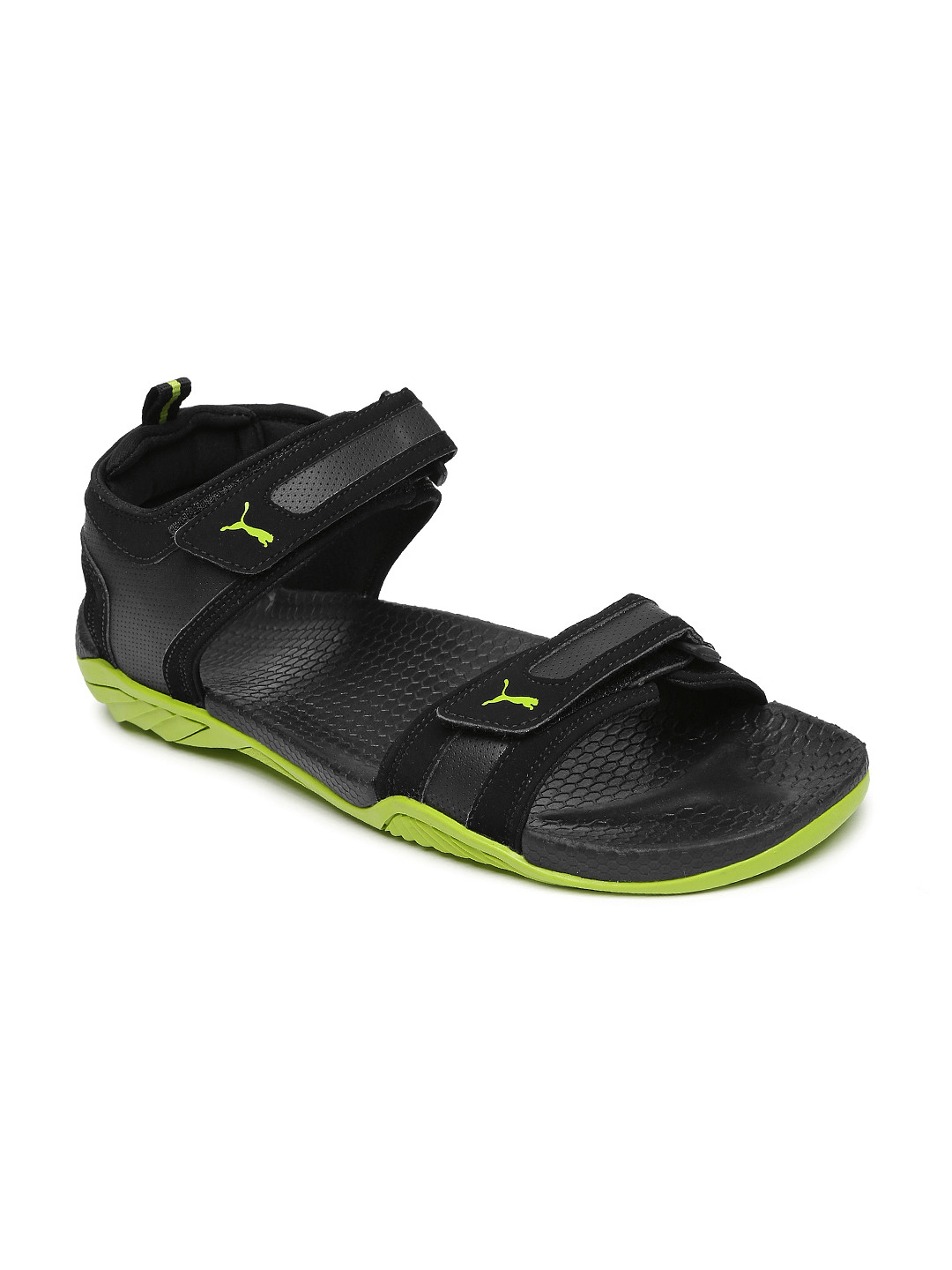 Buy PUMA Men Black Supremacy DP Sports Sandals - Sandals for Men ...