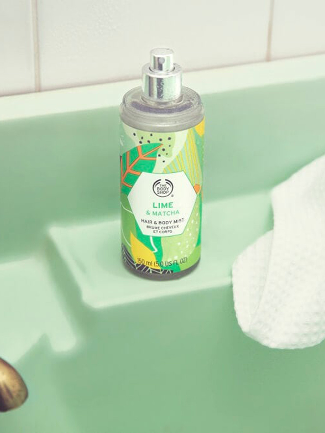Buy THE BODY SHOP Unisex Lime & Matcha Hair & Body Mist With Castor Oil ...
