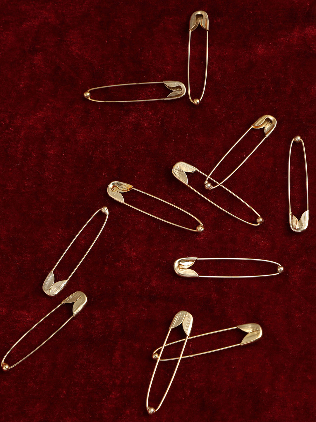 Buy AccessHer Set Of 12 Gold Toned Saree Pins - Brooch for Women ...