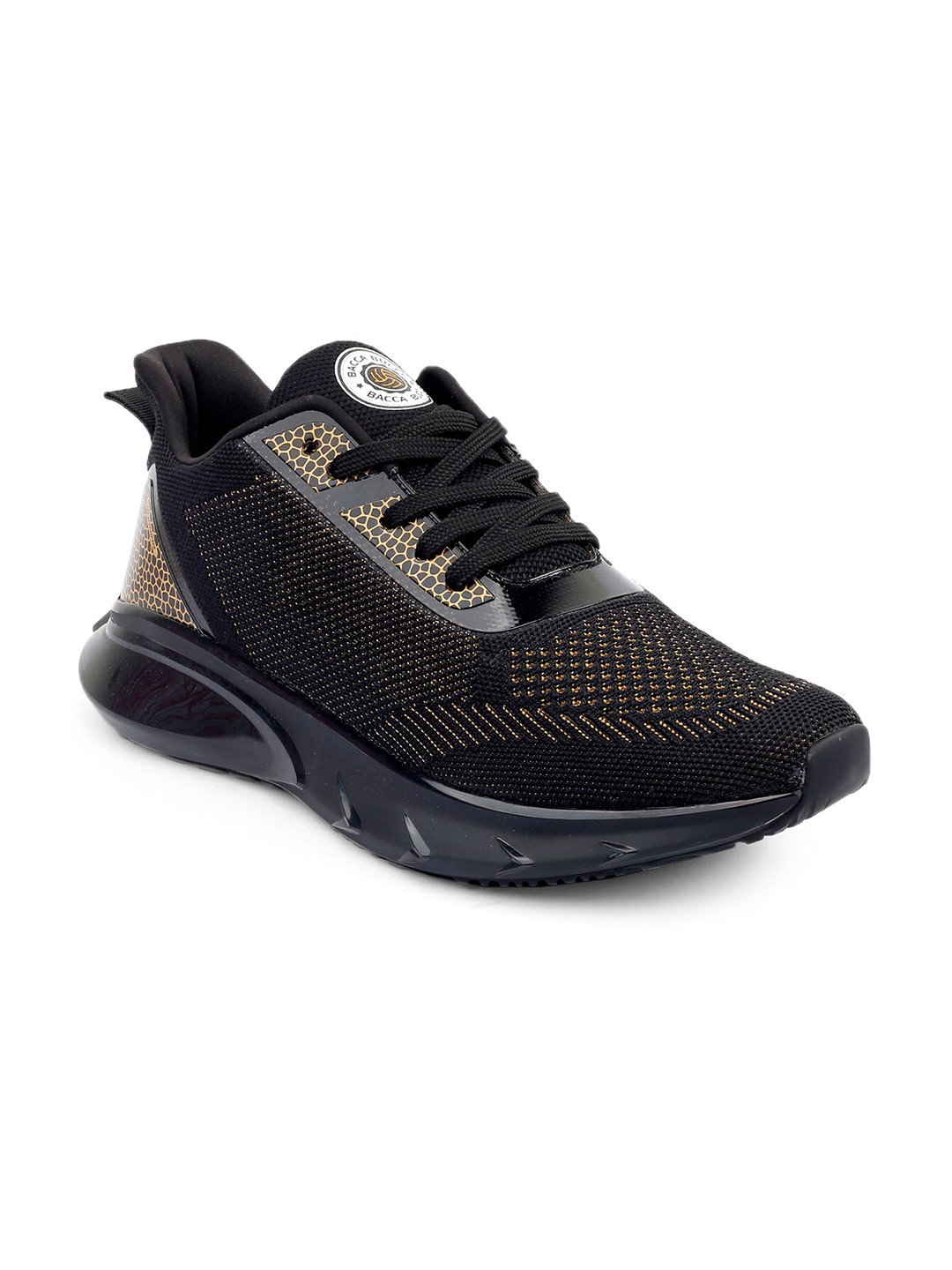 Buy Bacca Bucci Men Black Mesh Mid Top Training Or Gym Shoes - Sports ...