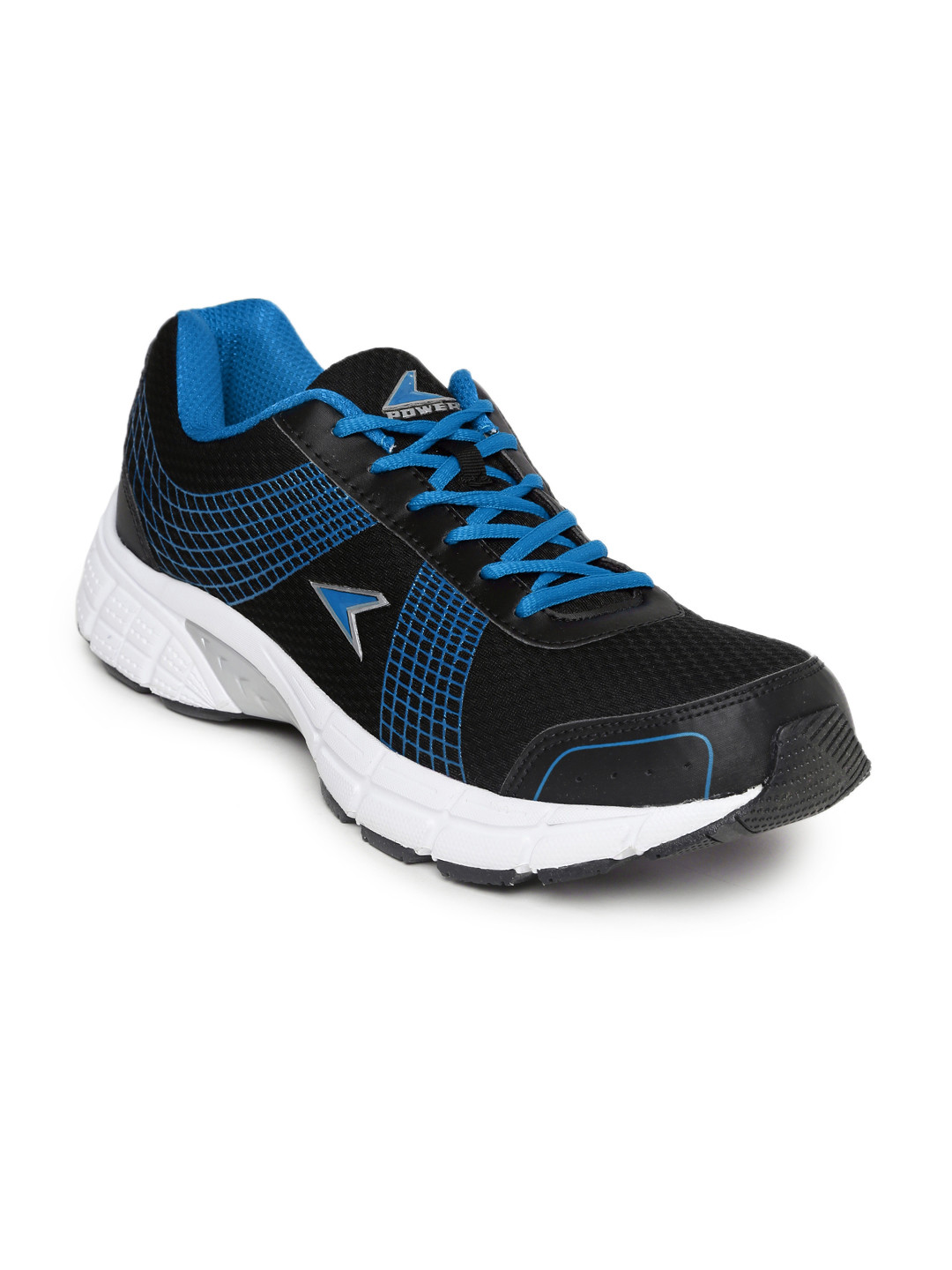 Buy Power Men Black & Blue Sports Shoes - Sports Shoes for Men 1411617 ...