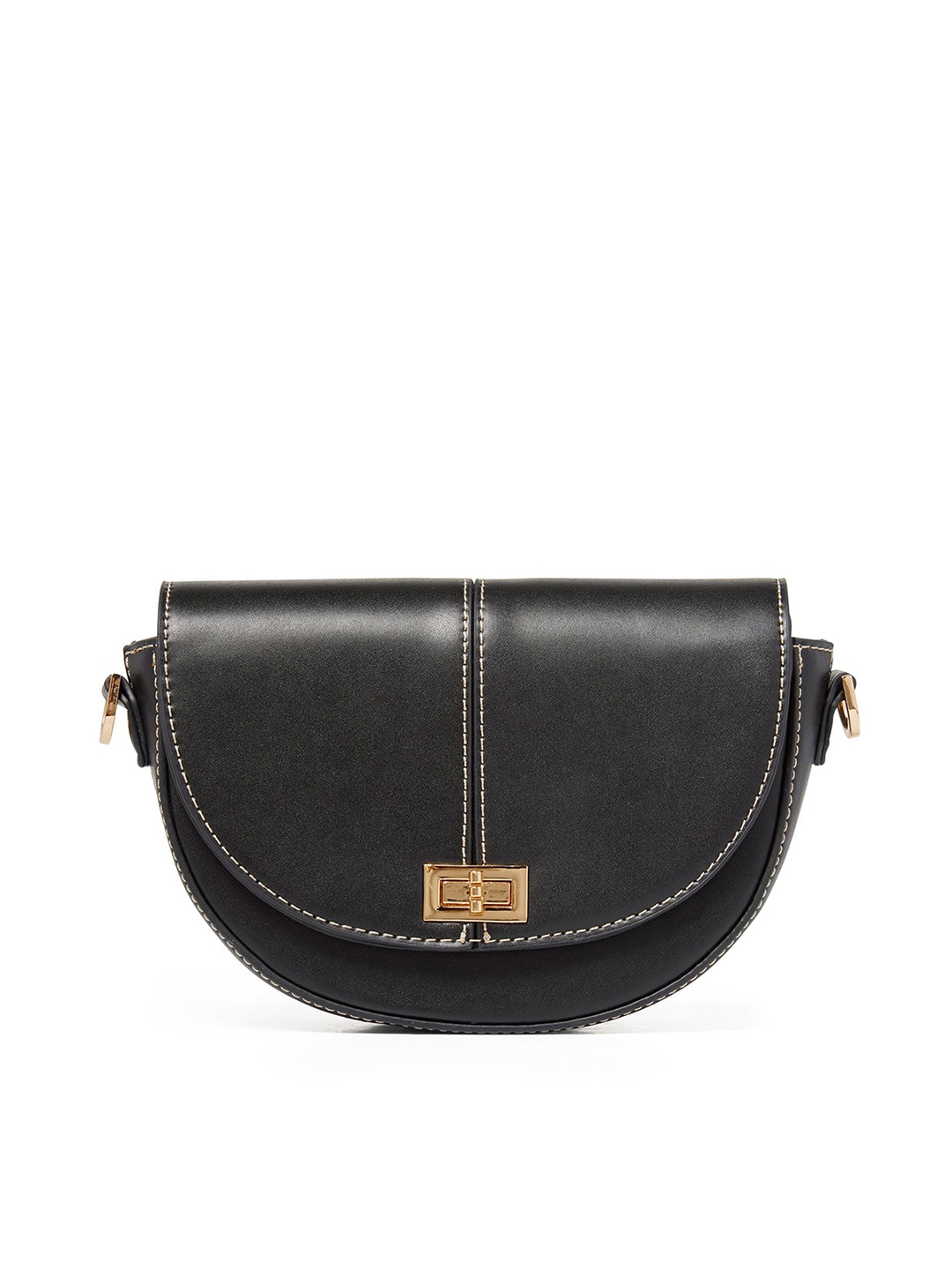 Buy Forever New Black Solid Sling Bag - Handbags for Women 14124206 ...