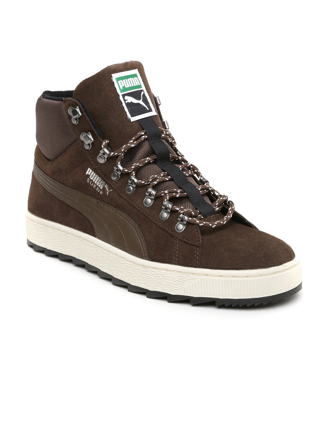 Buy PUMA Men Brown Suede High Top Sneakers - Casual Shoes for Men ...
