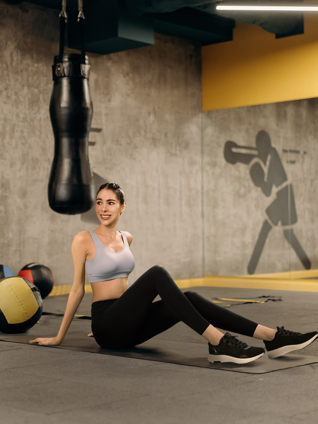 Buy MANGO Grey Ribbed Seamless Full Coverage Workout Bra 87095639 - Bra ...