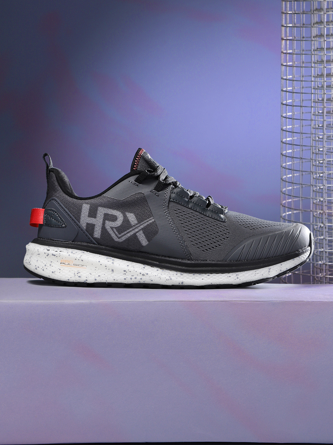 Buy HRX By Hrithik Roshan Women Charcoal Grey Propulsion Running Shoes ...