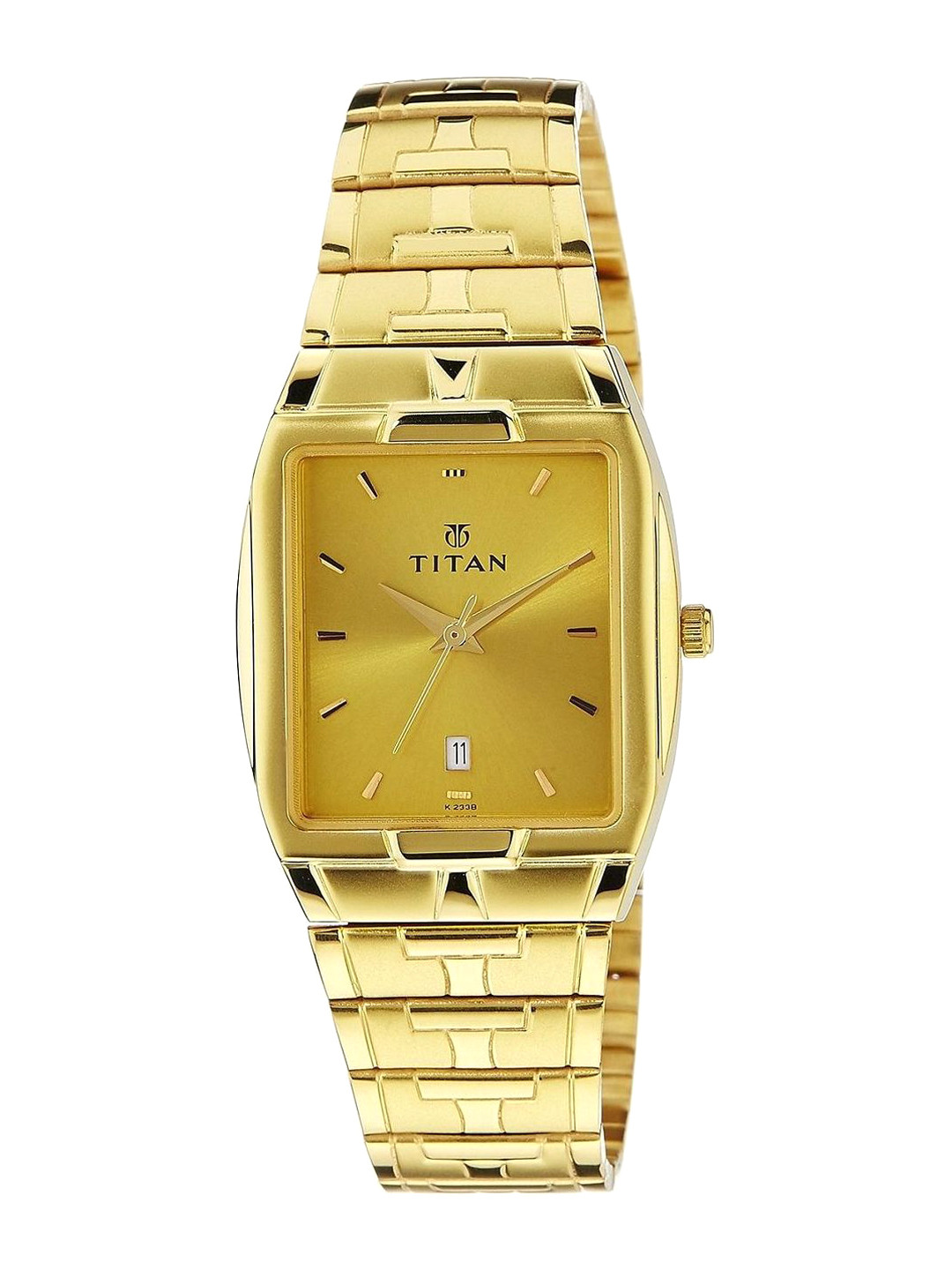 Buy Titan Men Gold Toned Dial Watch NH9153YM03A - Watches for Men ...
