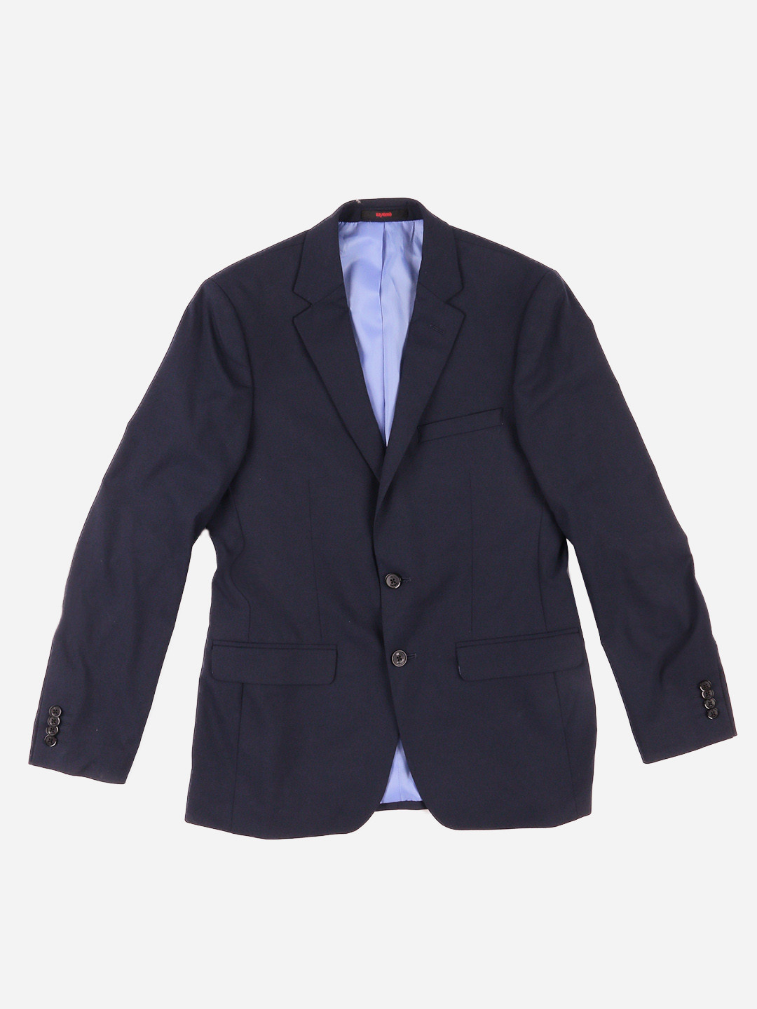 Buy Raymond Men Navy Blue Single Breasted Regular Fit Blazer - Blazers ...
