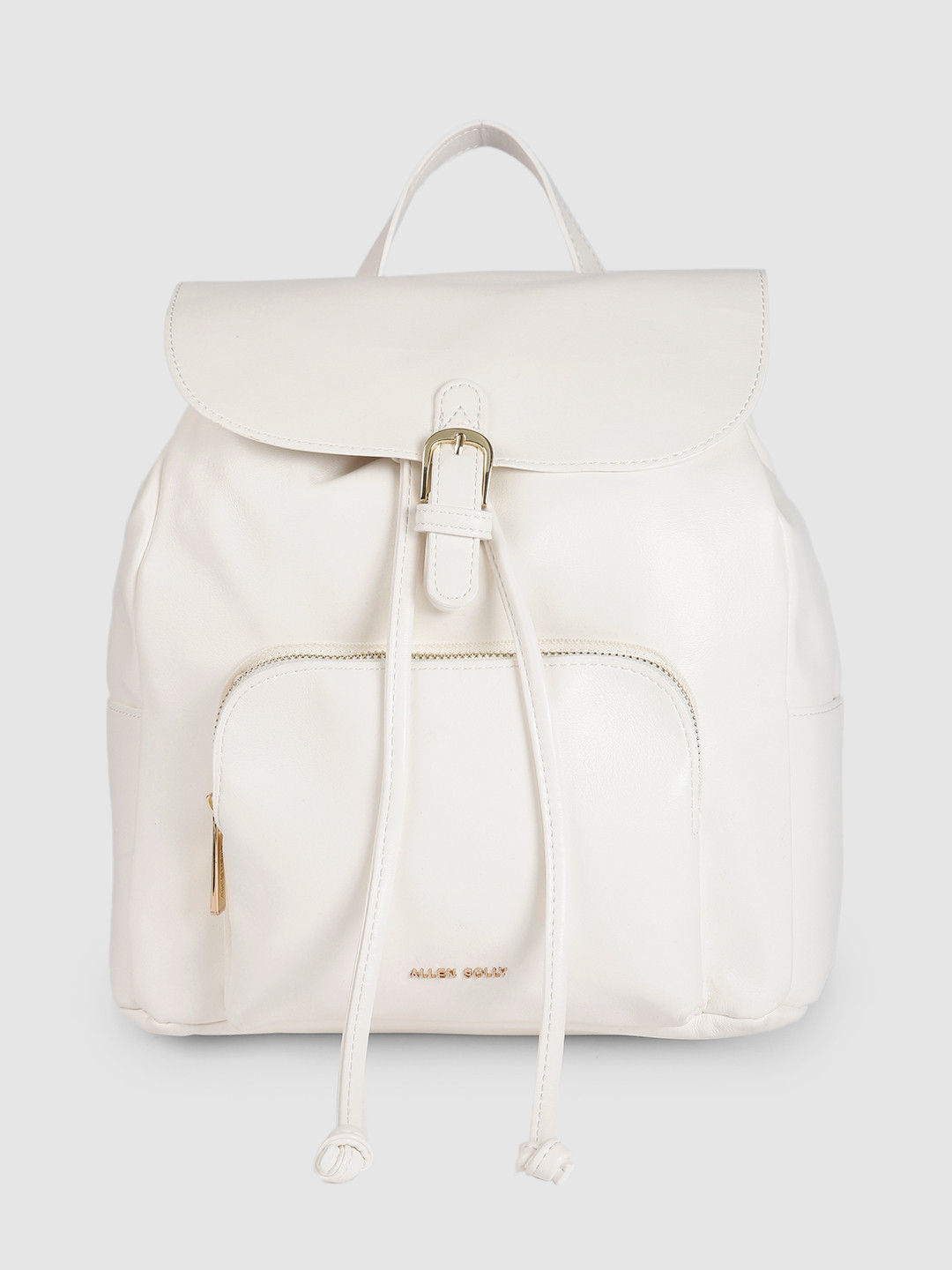 Buy Allen Solly Women White Solid Backpack - Backpacks for Women ...
