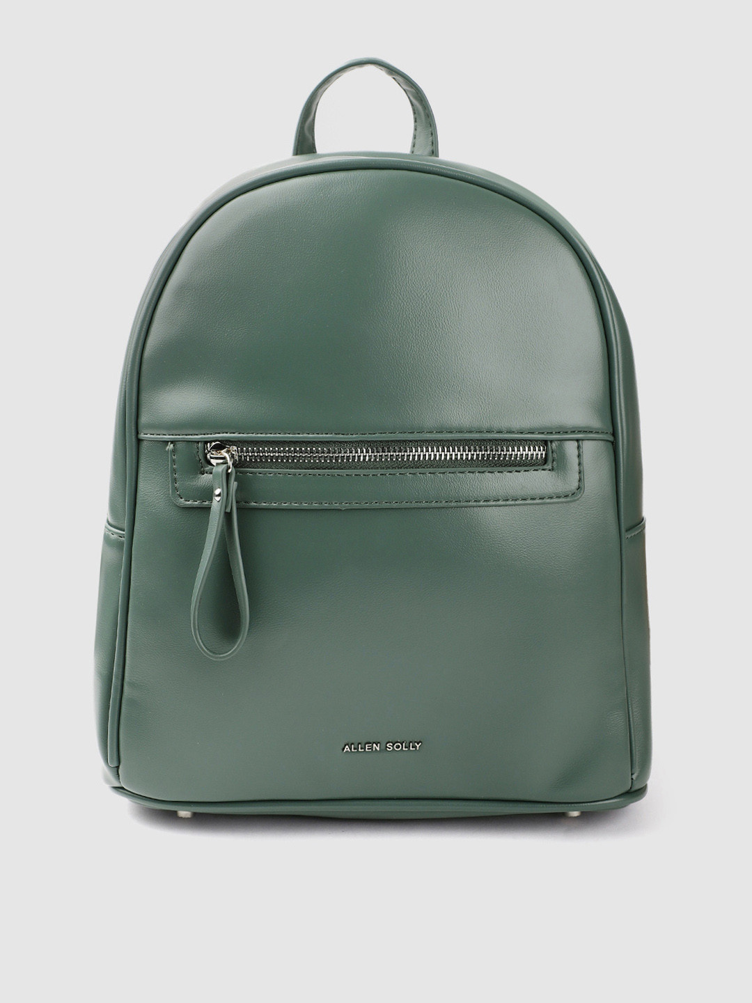 Buy Allen Solly Women Green Solid Backpack - Backpacks for Women ...