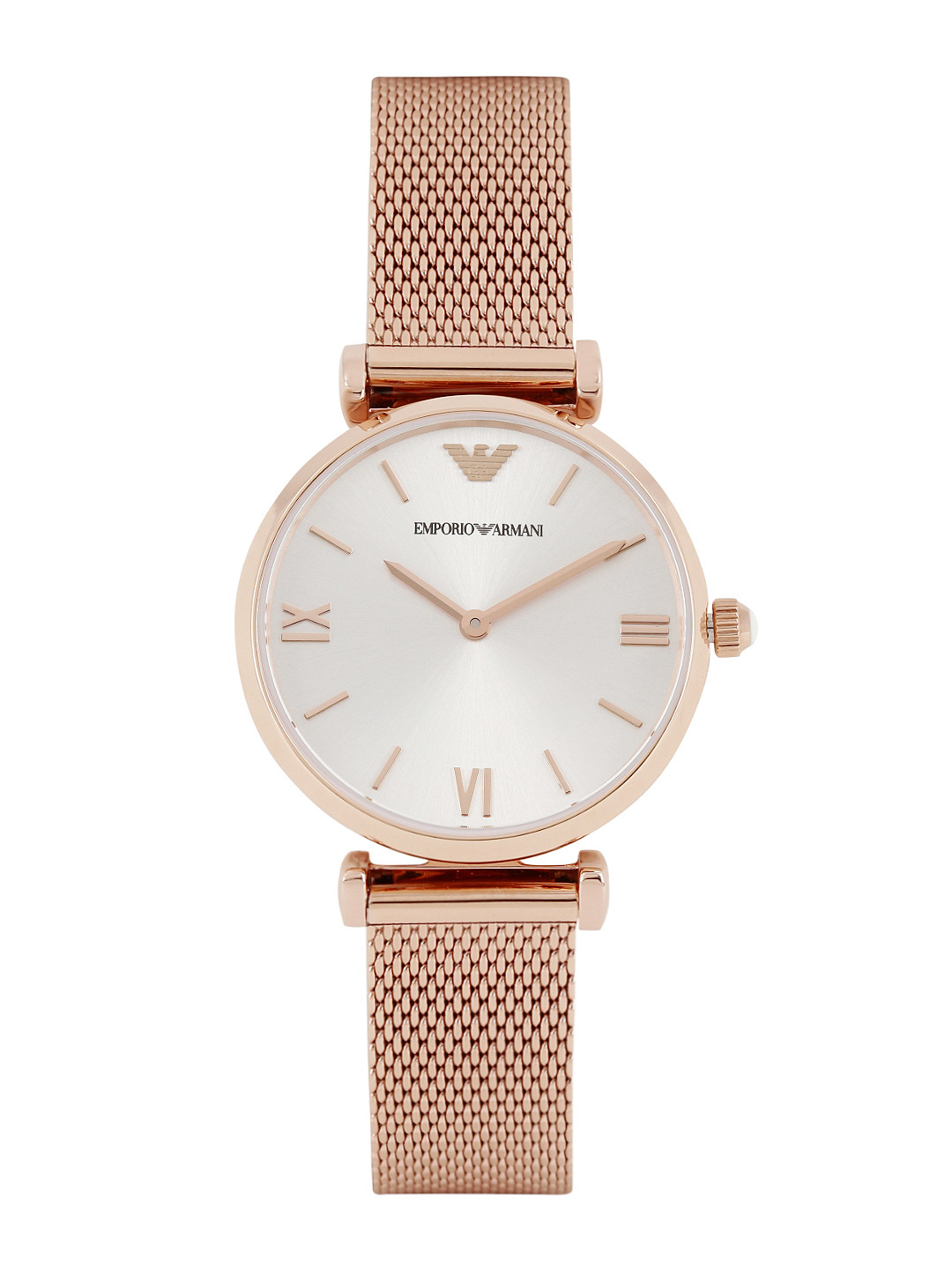 Buy Emporio Armani Women Silver Toned Dial Watch AR1956 - Watches for ...