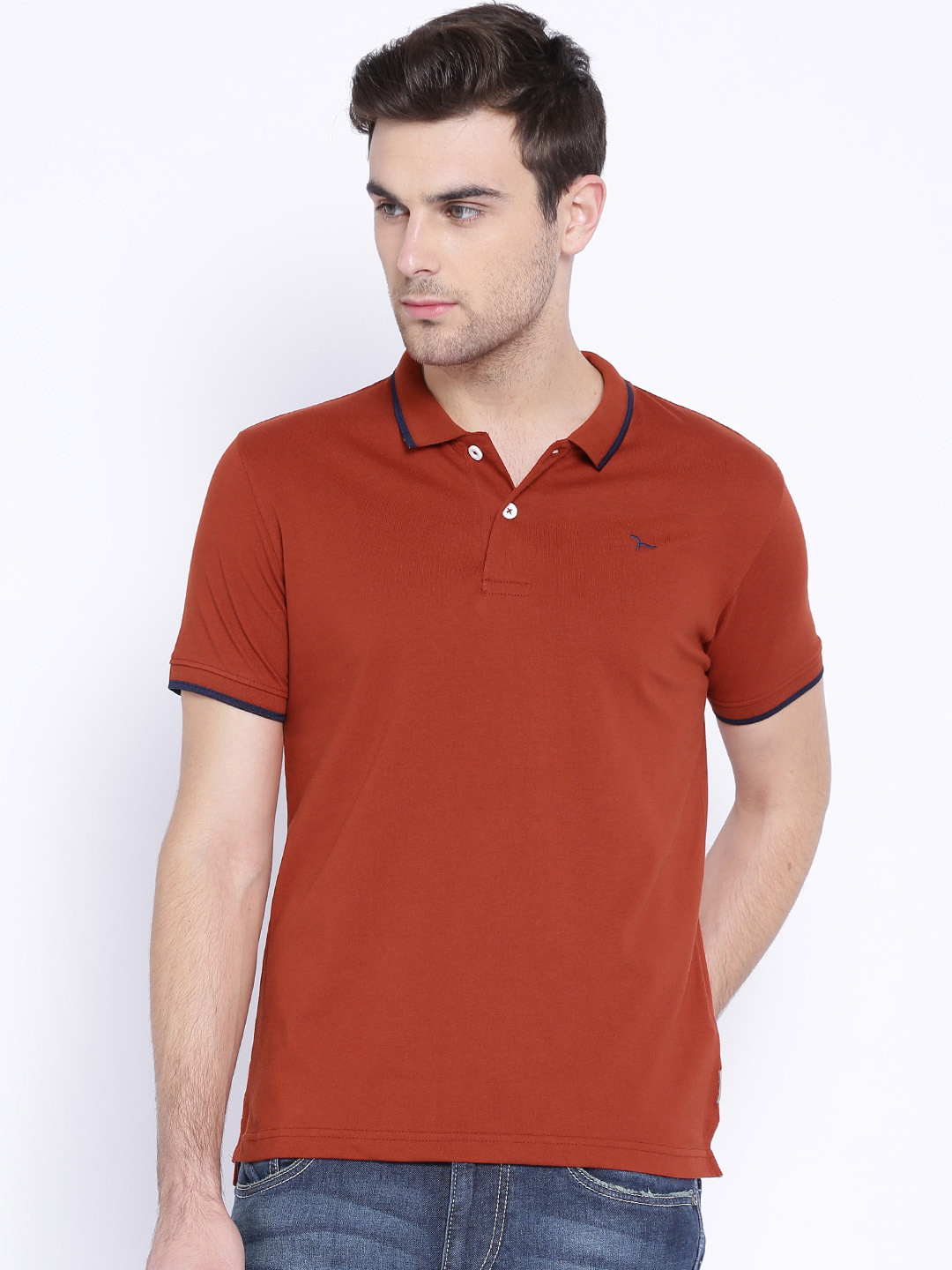 Buy Flying Machine Red Polo T Shirt - Tshirts for Men 1419833 | Myntra