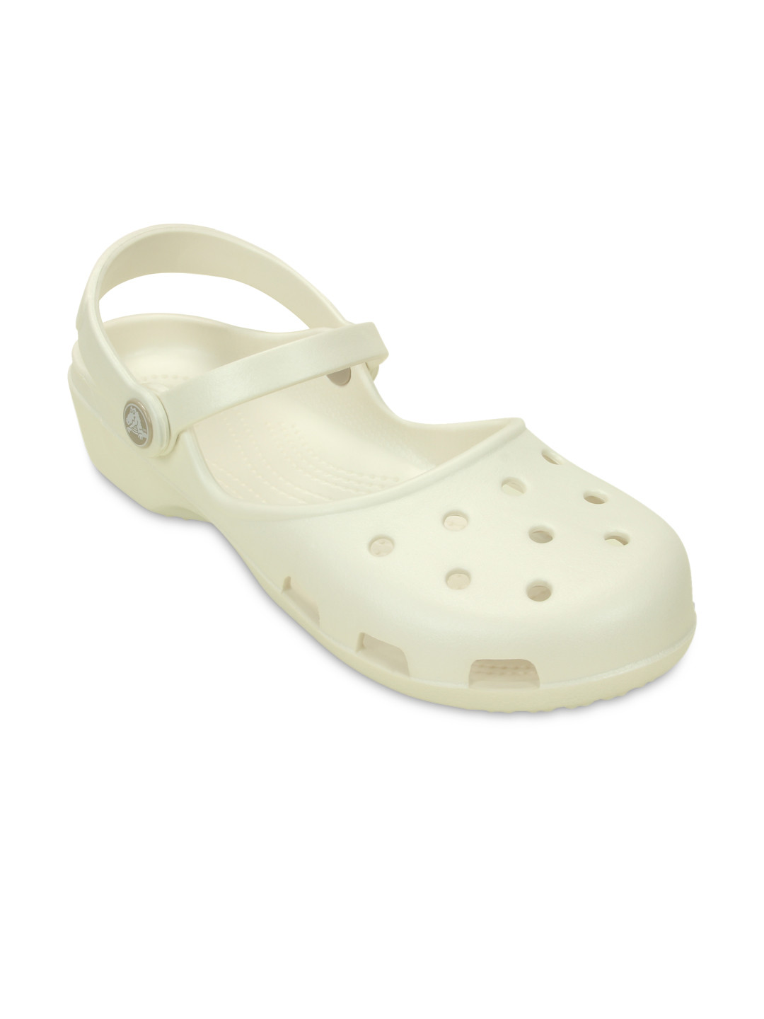 Buy Crocs Karin Women Off White Clogs - Flip Flops for Women 1420022 ...