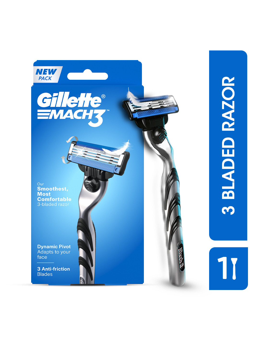Buy Gillette Men Mach 3 New Blade Razor - Razors And Cartridges for Men ...