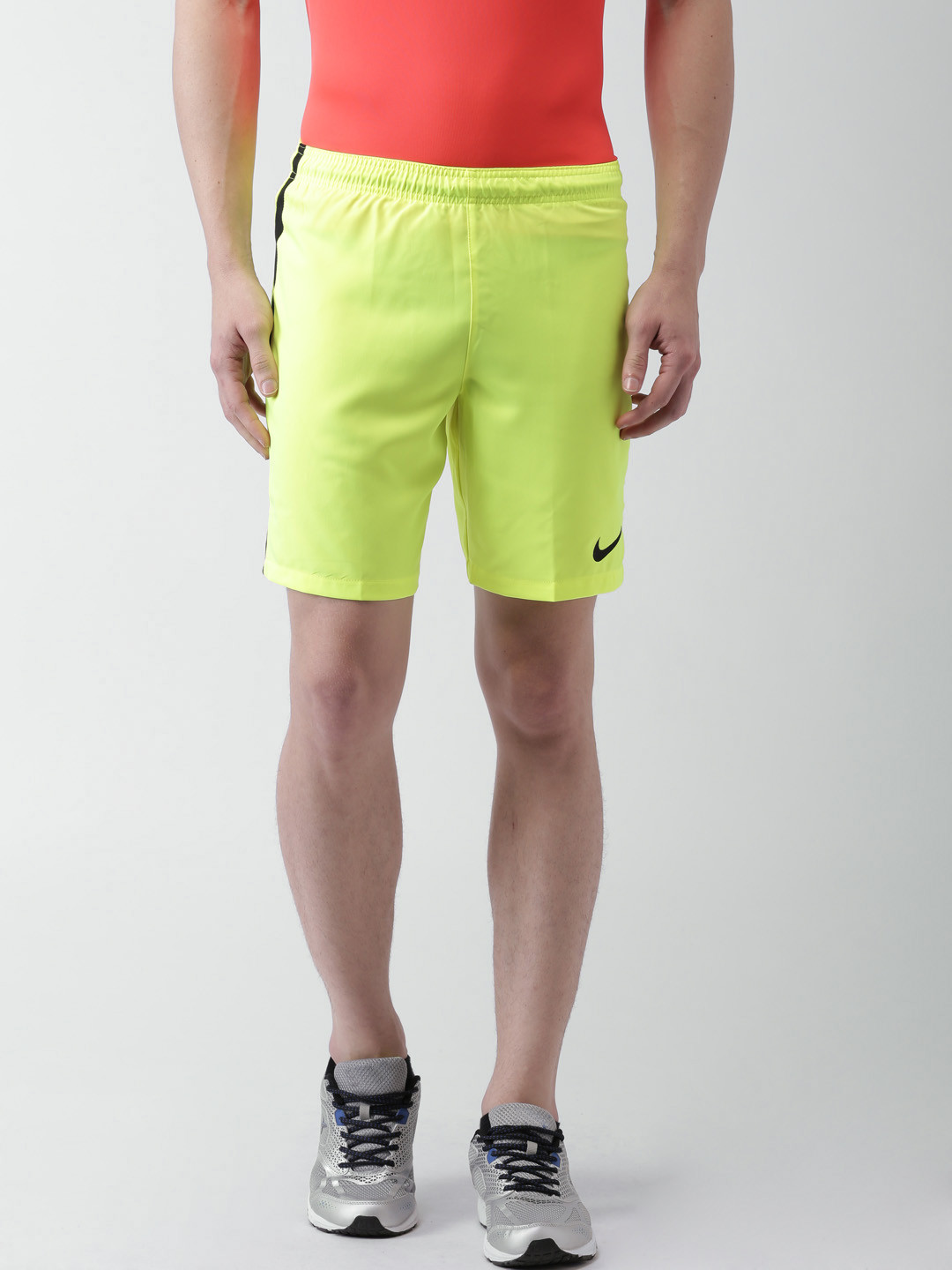 Buy Nike Fluorescent Yellow AS DRY Shorts - Shorts for Men 1421375 | Myntra