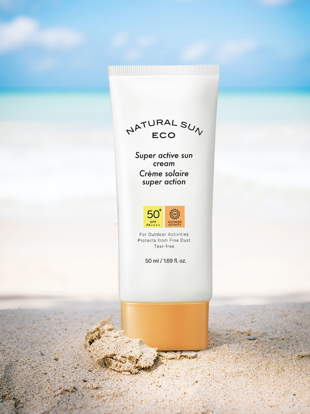 Buy The Face Shop Natural Sun Eco Super Active SPF 50+ PA++++ Sun Cream ...