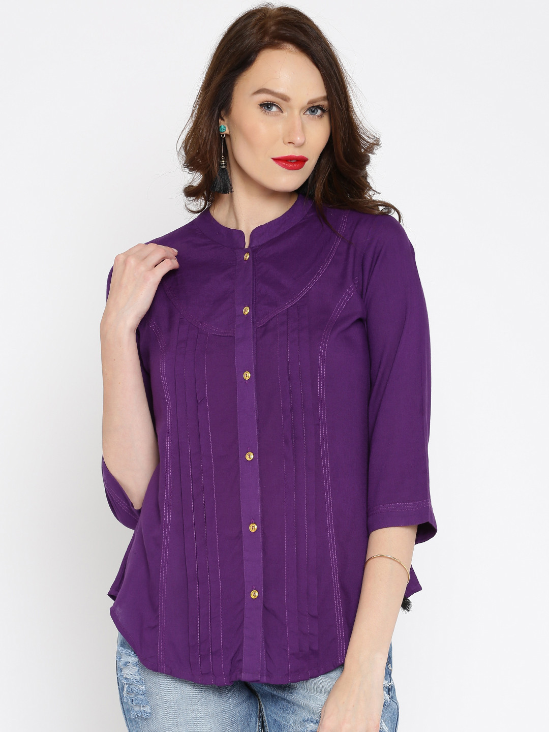 Buy Anouk Purple Kurti - Kurtis for Women 1422282 | Myntra