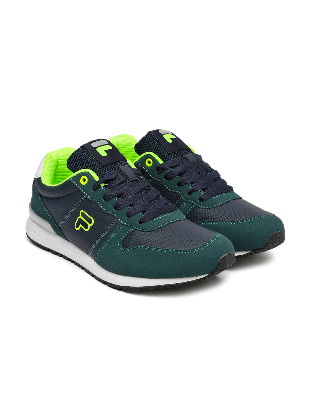 Buy FILA Men Green & Grey Orazio Plus 3 Sneakers - Casual Shoes for Men ...