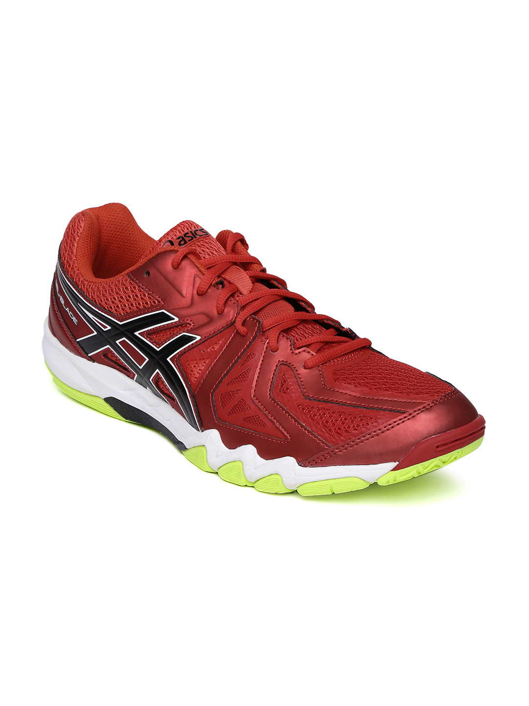 Buy ASICS Men Red Gel Blade 5 Badminton Shoes - Sports Shoes for Men ...