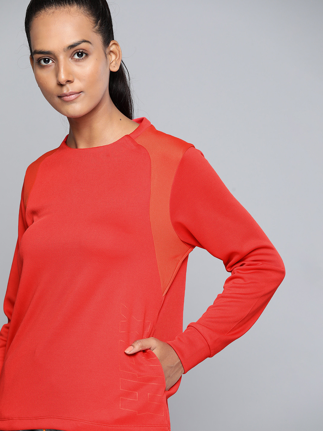 Buy HRX By Hrithik Roshan Lifestyle Women High Risk Red Rapid Dry ...