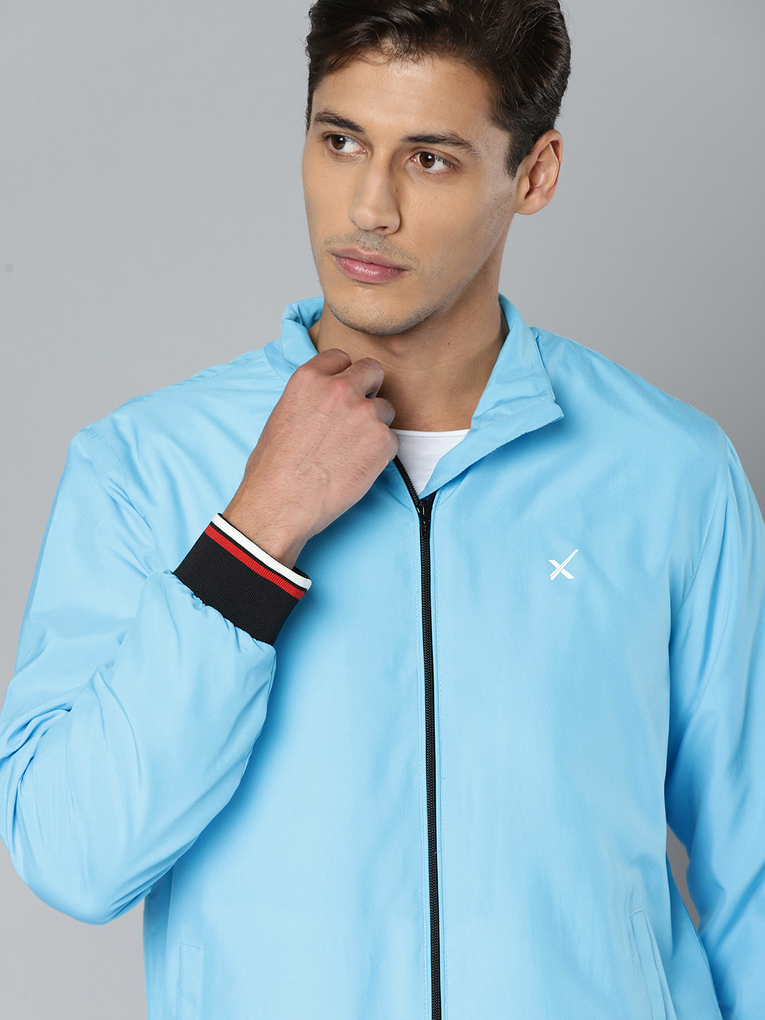 Buy HRX By Hrithik Roshan Lifestyle Men Aquarius Solid Jacket - Jackets ...