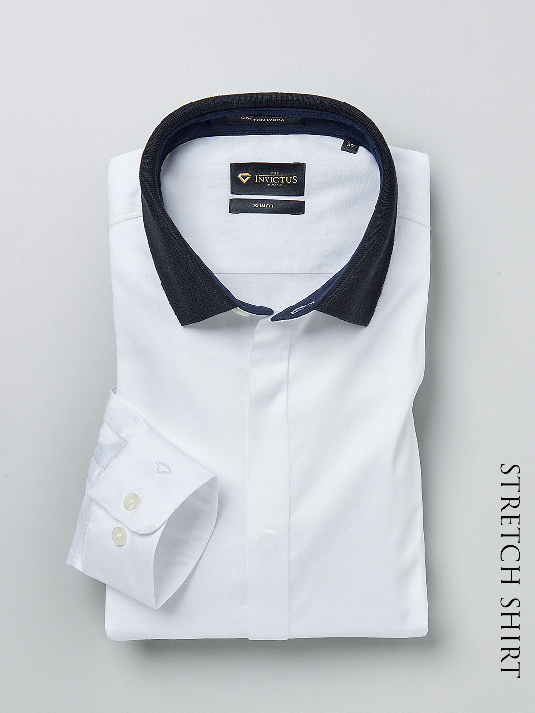 Buy INVICTUS White Slim Fit Semiformal Shirt - Shirts for Men 1431051 ...