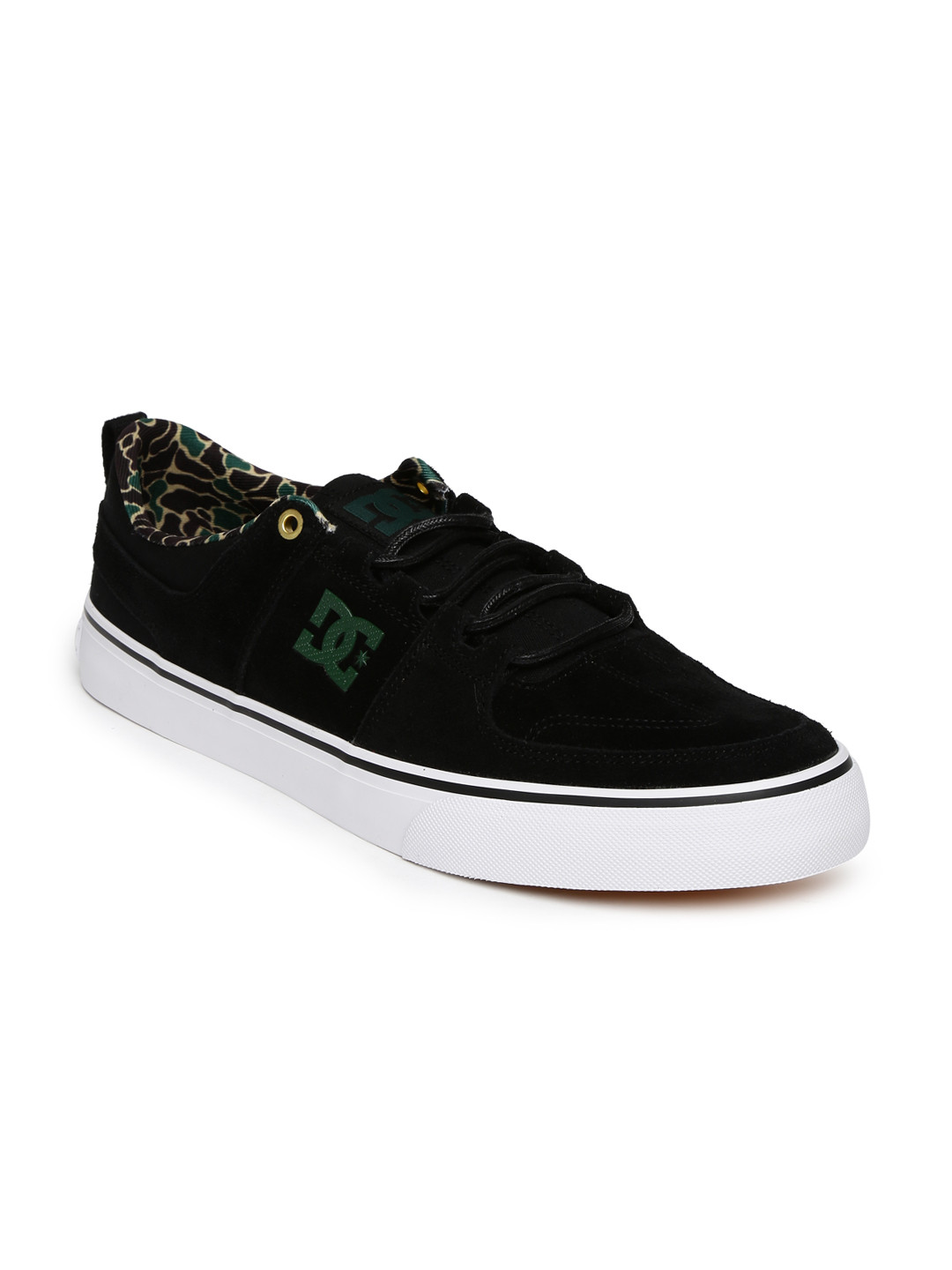 Buy DC Men Black Suede Sneakers - Casual Shoes for Men 1432689 | Myntra